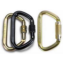 Steel Locking D Rescue Carabiners
